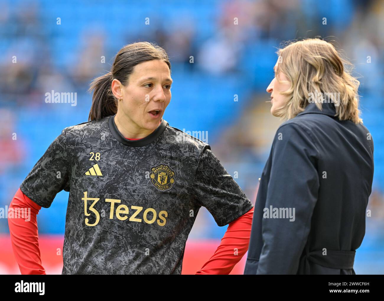 Former Manchester City footballer Ellen White speaks with Rachel ...