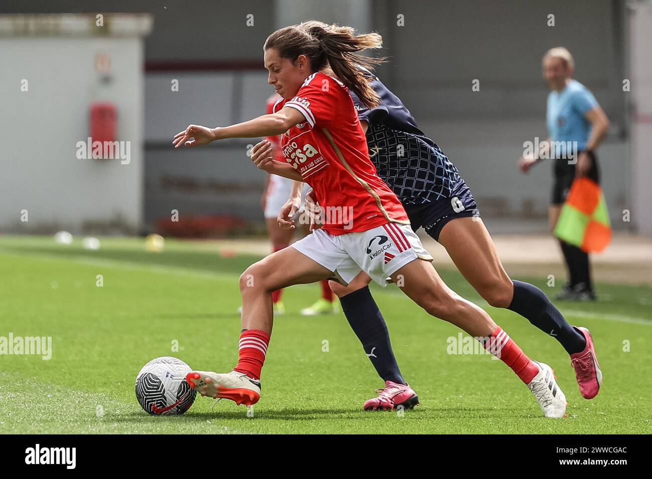 Seixal, Portugal, March 23th 2024: Andreia Faria (6 SL Benfica) in ...