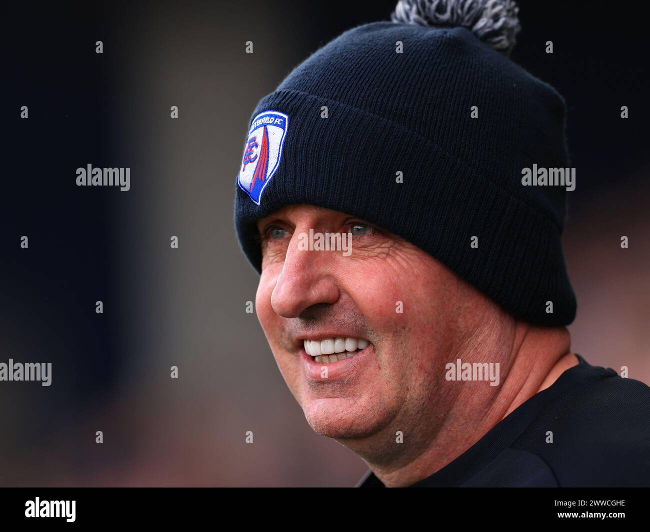 Chesterfield, UK. 23rd Mar, 2024. Chesterfield Manager Paul Cook ...