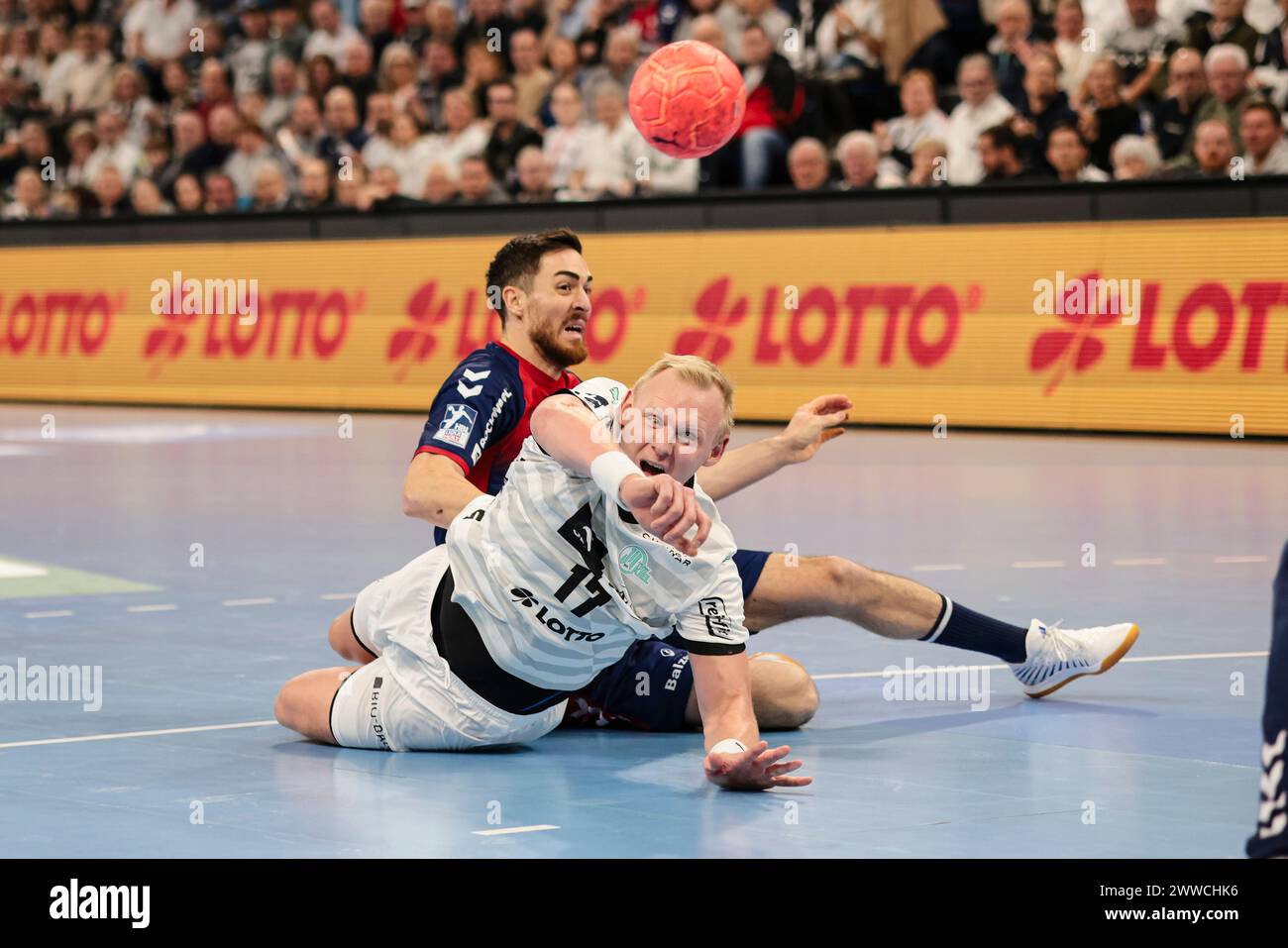 23 March 2024, Schleswig-Holstein, Kiel: Handball: Bundesliga, THW Kiel ...