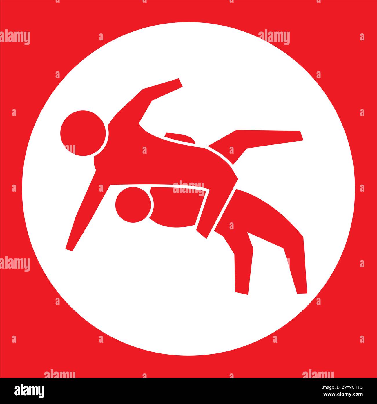Wrestling red Stock Vector Images - Alamy