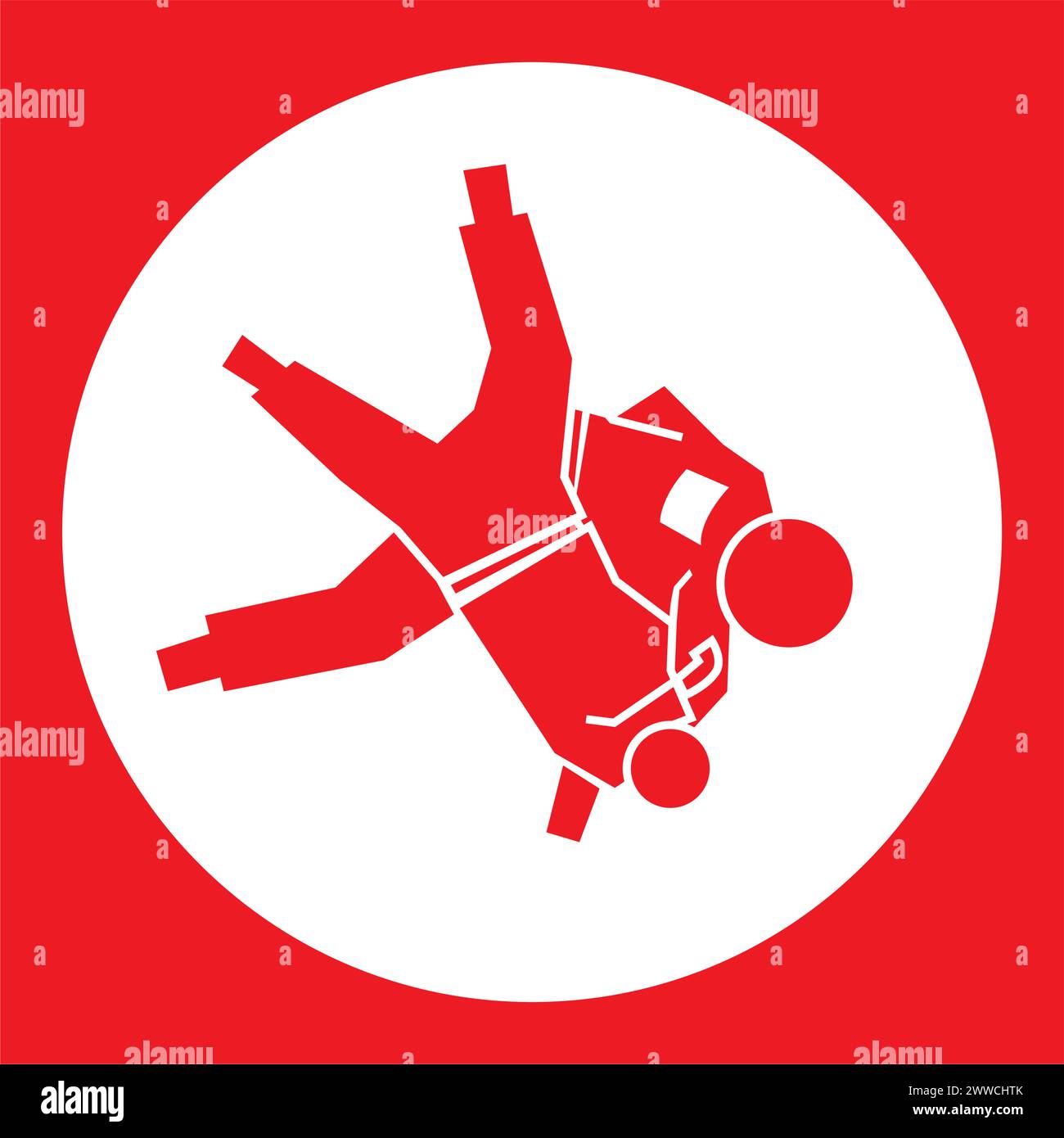 judo man athlete icon in red and circle shape Stock Vector Image & Art ...