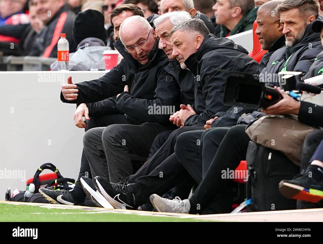 Liverpool Legends manager Sven-Goran Eriksson, with Ian Rush and John ...