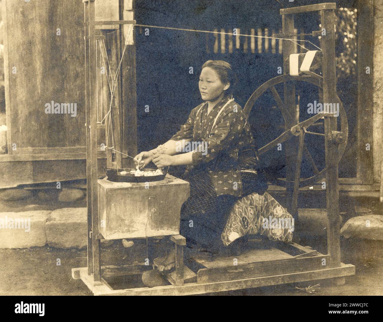 Reeling silk hi-res stock photography and images - Alamy