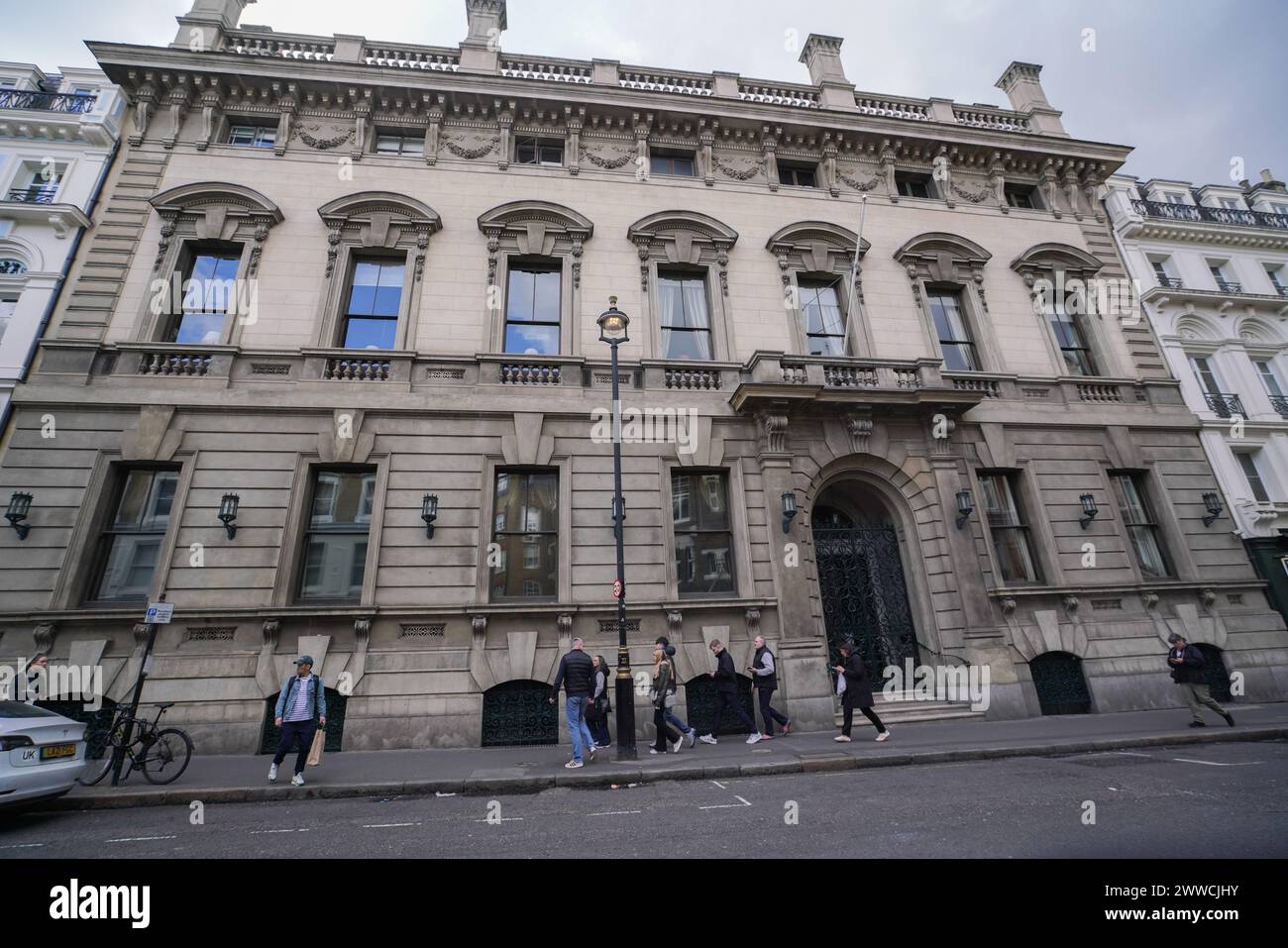 London, UK 23 March March 2024 . The exterior of the Garrick club which ...