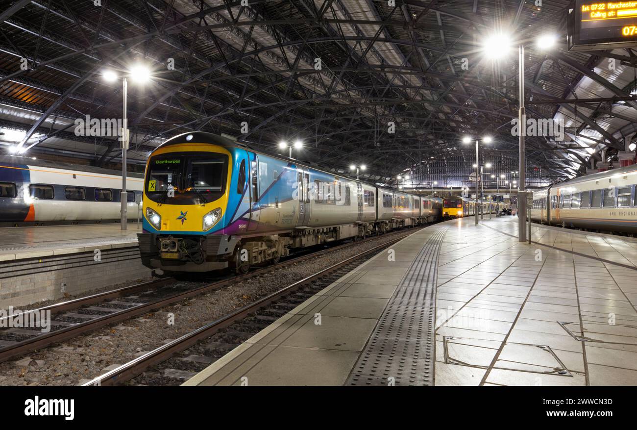 Transpennine Express Siemens Desiro diesel multiple unit trains 185140 ...