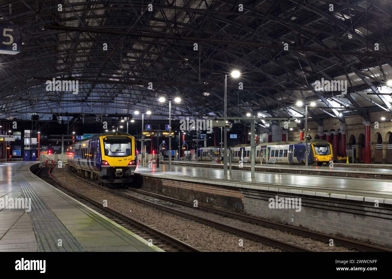 Northern Rail CAF class 331 electric multiple unit train at Liverpool Lime Street railway ...
