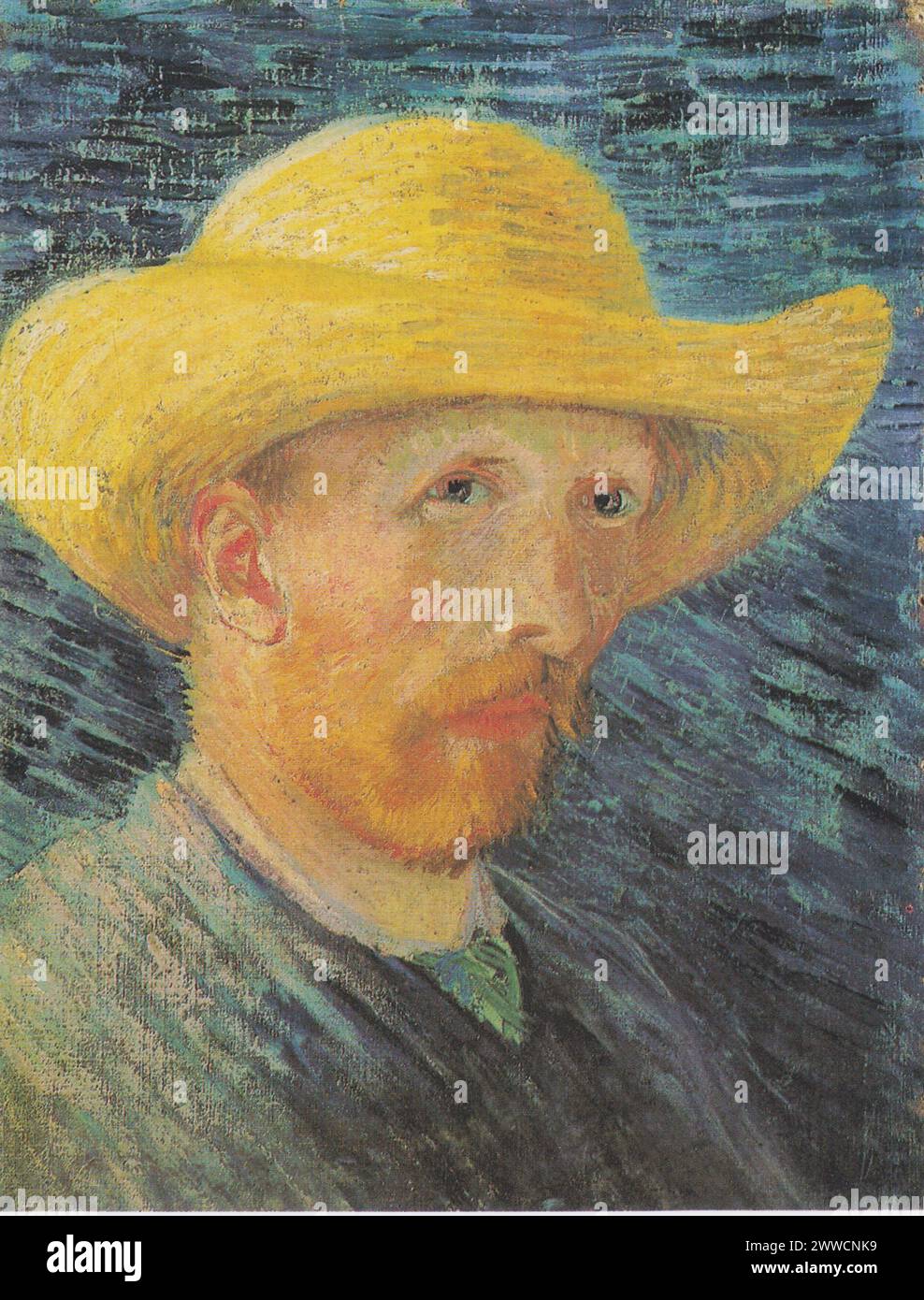 Self-Portrait with Straw Hat (reverse image), 1887 Van Gogh Museum ...