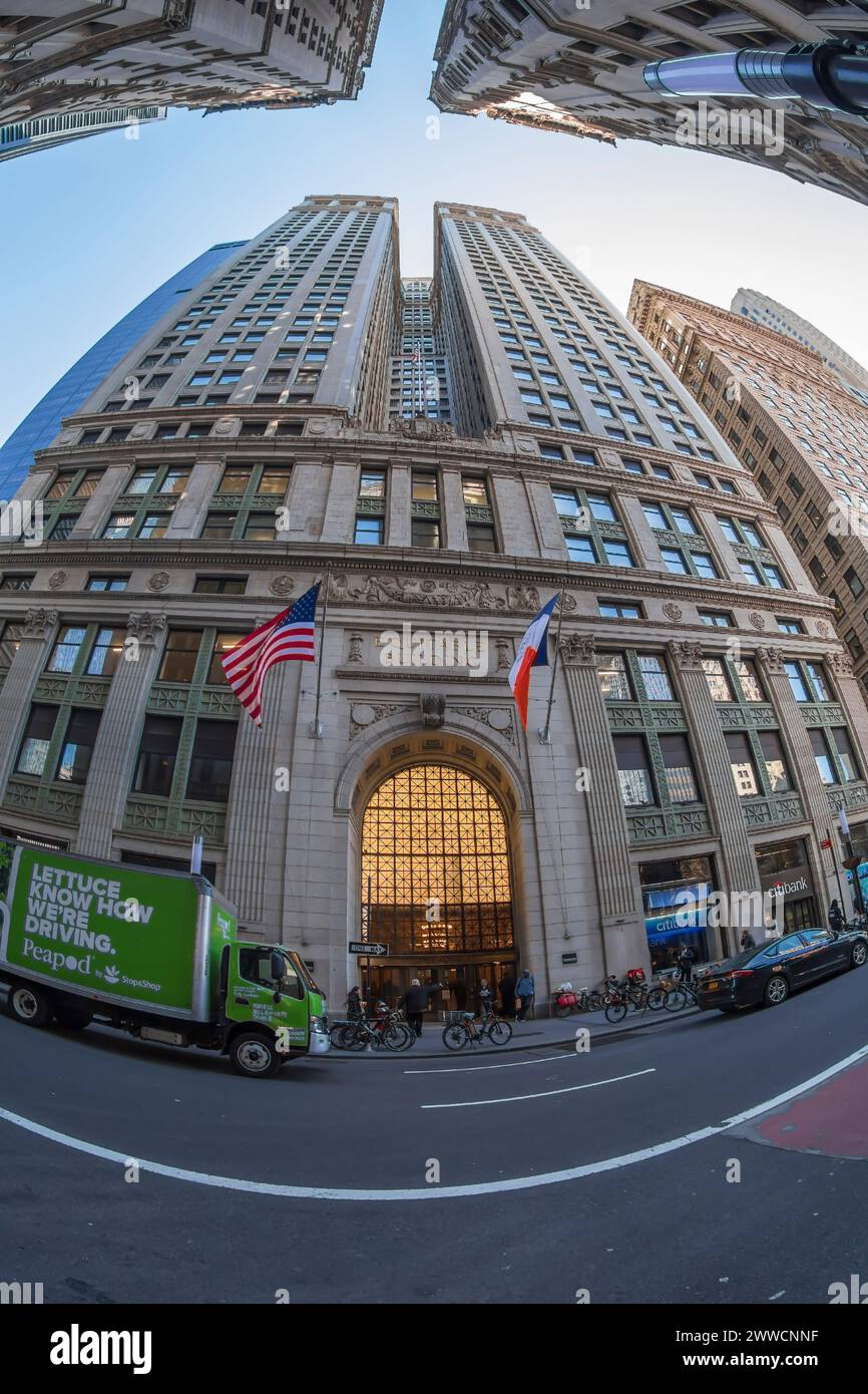 NEW YORK, MANHATTAN - USA: MARCH 9, 2020: The Equitable Building, an ...