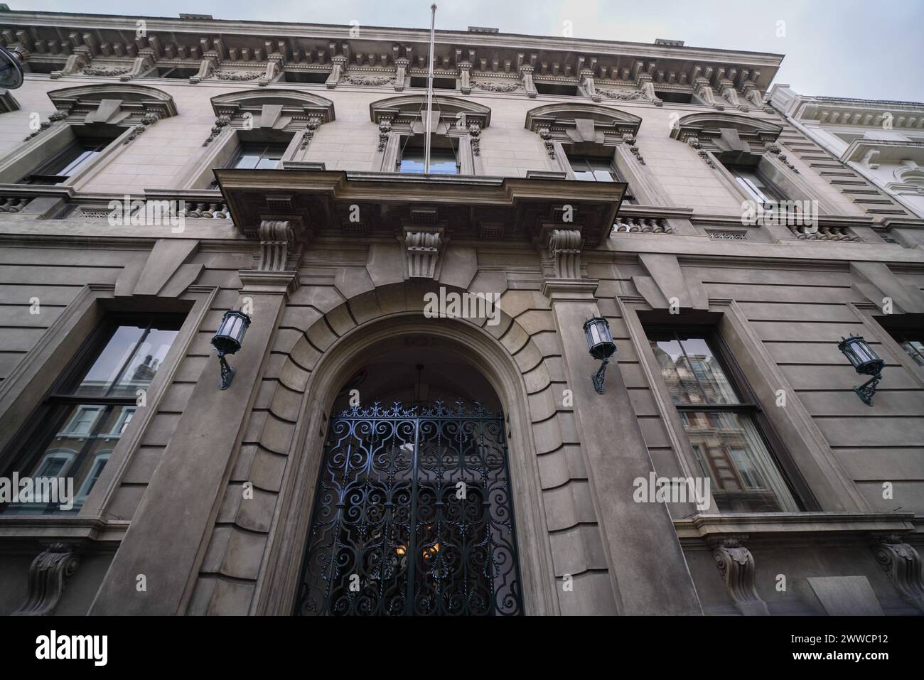 London, UK 23 March March 2024 . The exterior of the Garrick club which ...