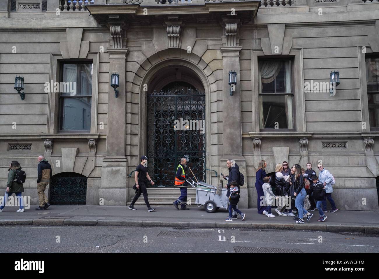 London, UK 23 March March 2024 . The exterior of the Garrick club which ...