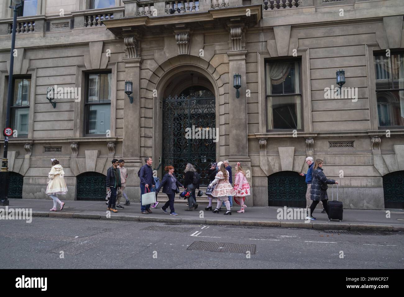 London, UK 23 March March 2024 . The exterior of the Garrick club which ...