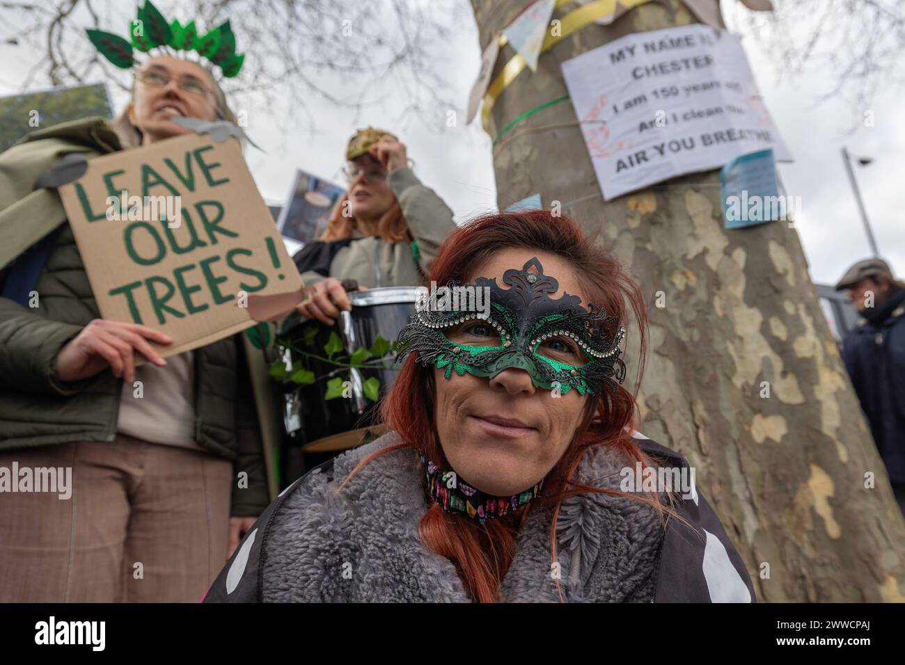 Southend on Sea, UK. 23rd Mar, 2024. Protesters and environmentalists ...