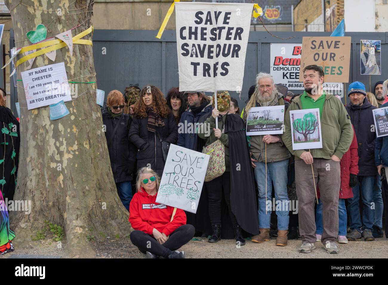 Southend on Sea, UK. 23rd Mar, 2024. Protesters and environmentalists ...