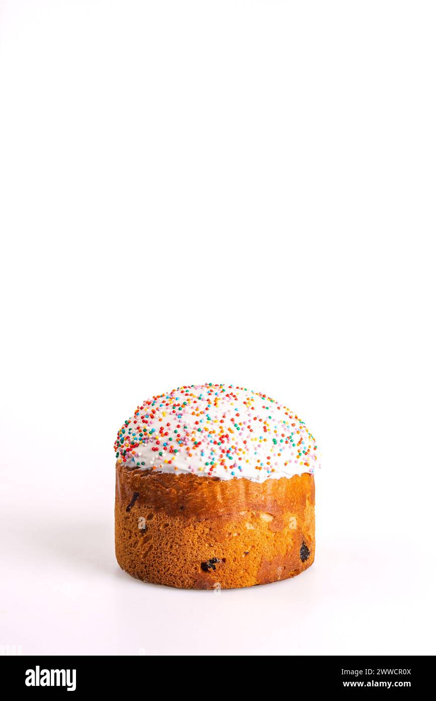 Kulich is a Russian Easter bread with sweet yeast dough, raisins, dried ...