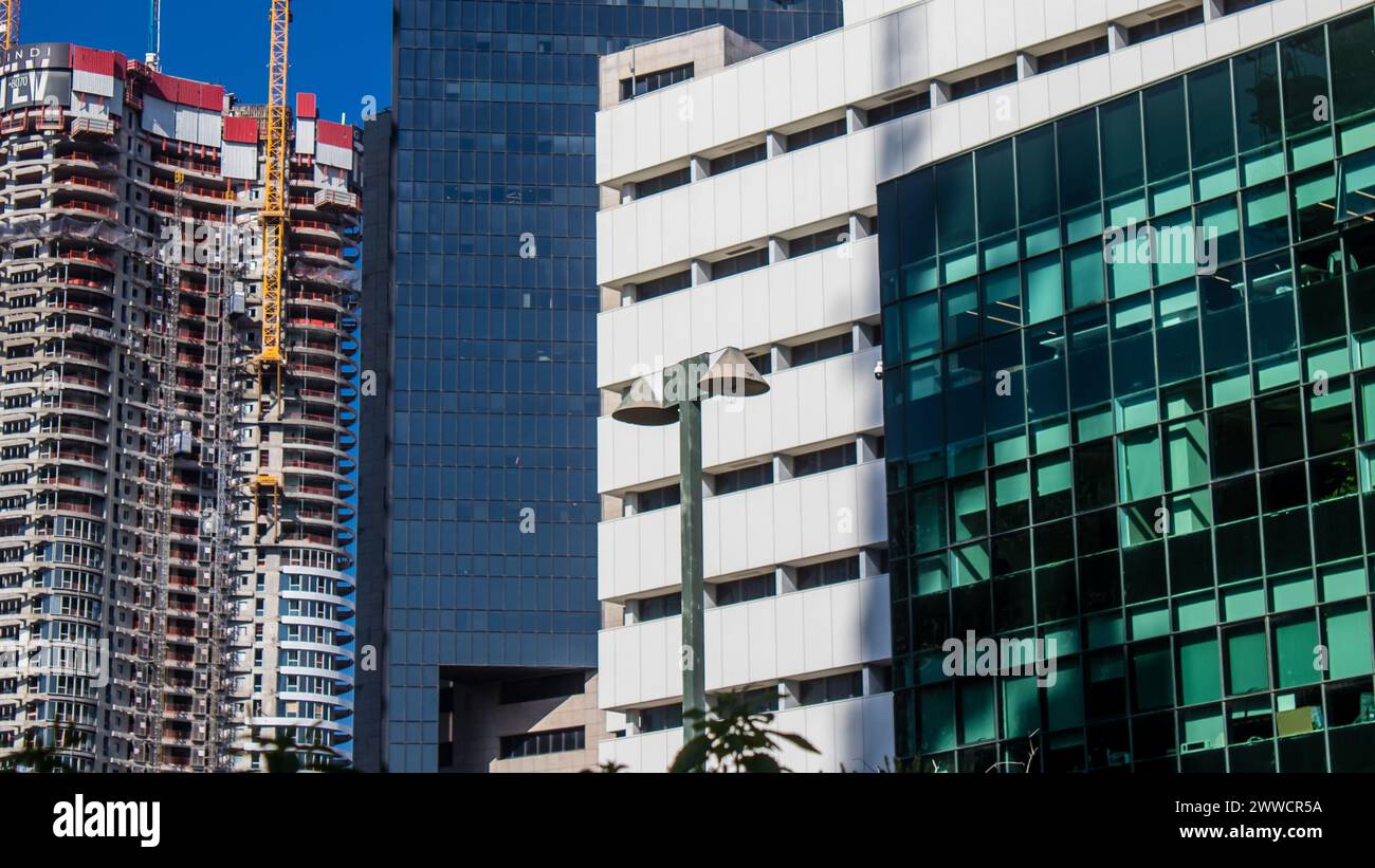 Tel Aviv, Israel – January 16, 2024 Cityscape of Tel Aviv, iconic city ...