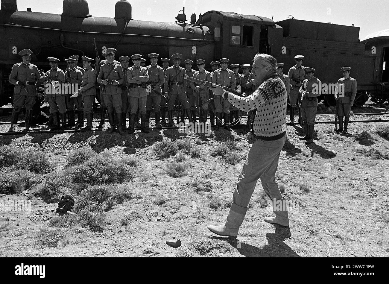 Argentine filmmaker Héctor Olivera gives instructions during the ...
