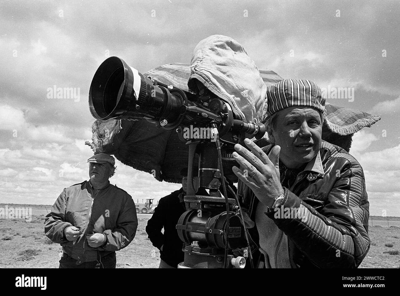 Argentine filmmaker Héctor Olivera gives instructions during the ...