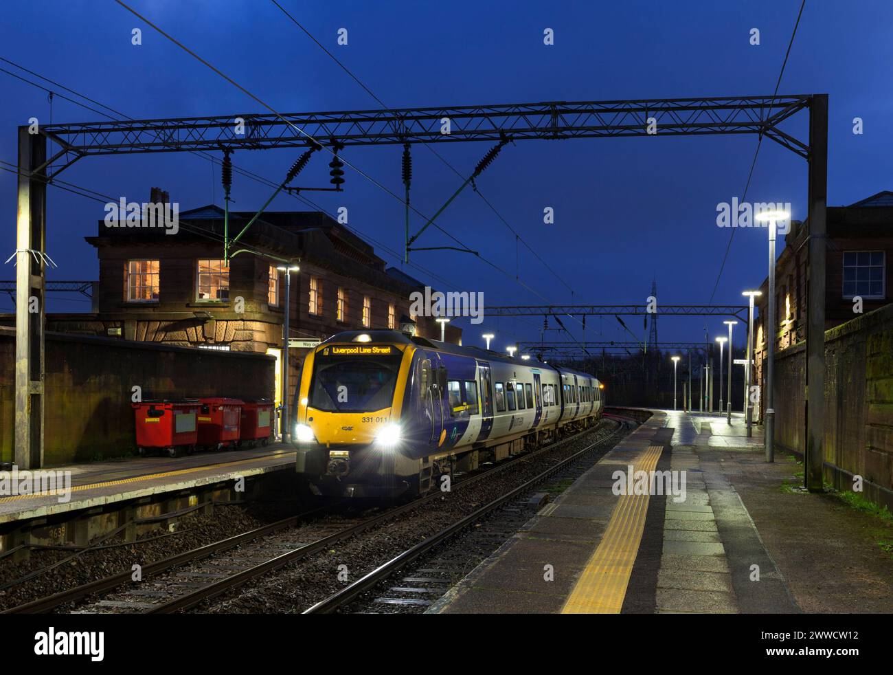Northern Rail CAF built class 331 train 331011 at Edge Hill railway ...