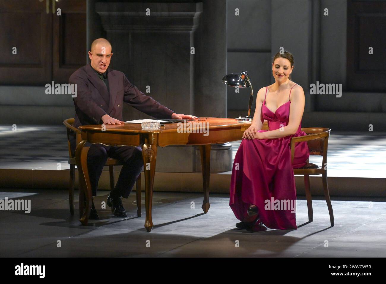 Aufführung der Oper La Gioconda , von Amilcare Ponchielli, im Großen ...