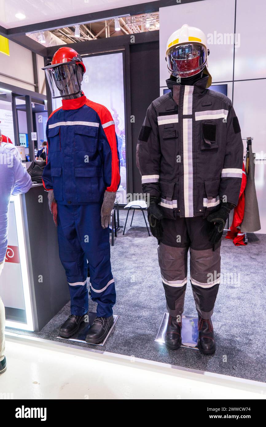 Special protective, work clothes, various jackets for builders, oil and ...