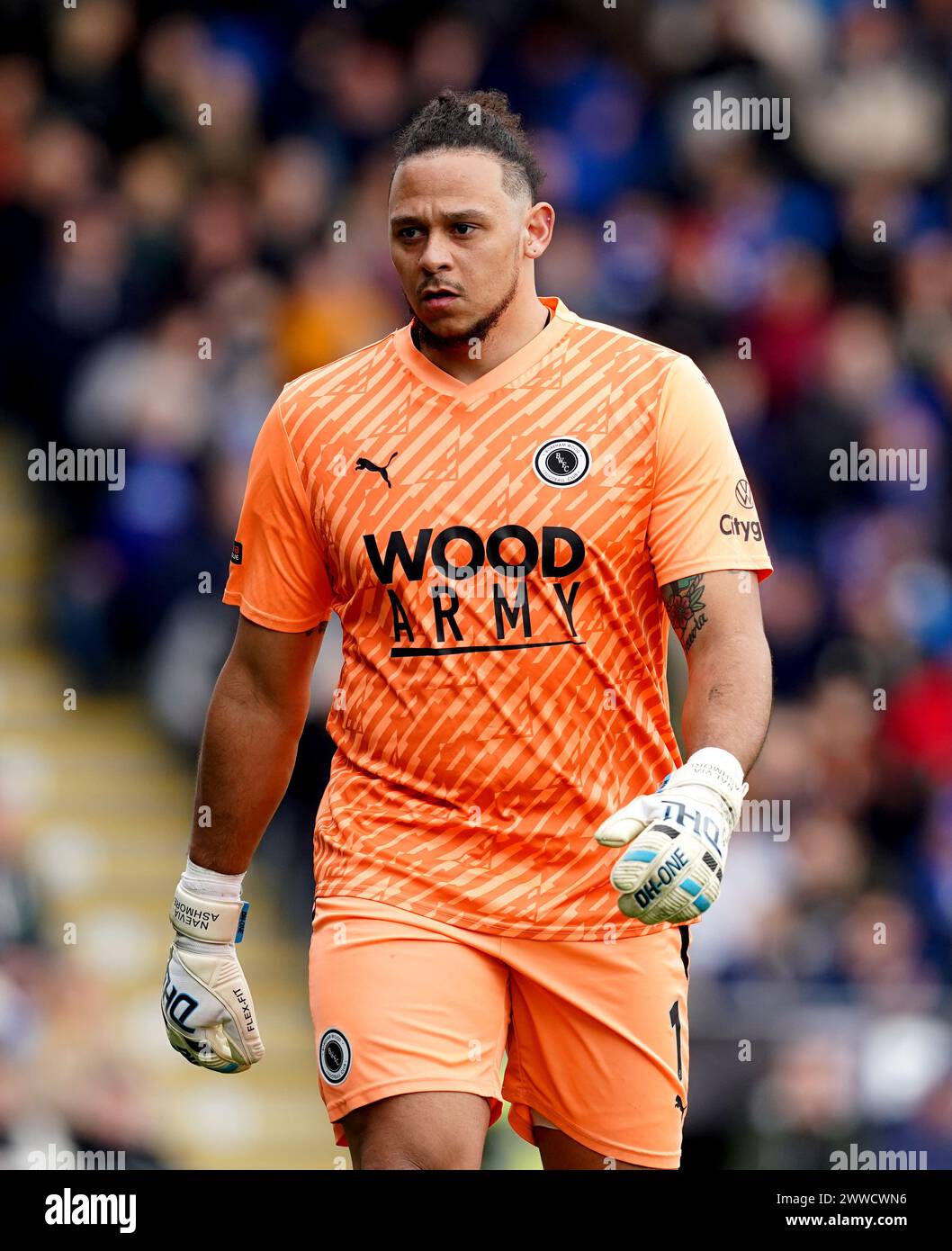 Boreham Wood’s goalkeeper Nathan Ashmore during the Vanarama National ...