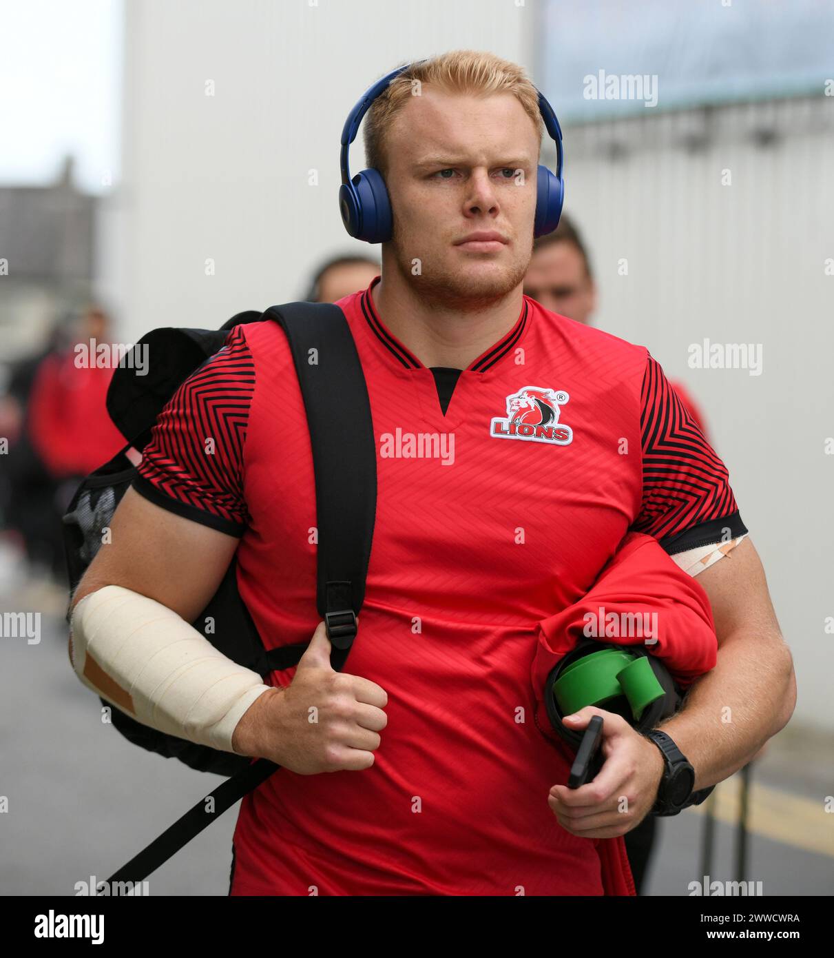 Galway, Ireland. 23rd Mar, 2024. Izan Esterhuizen arrives at Dexcom ...