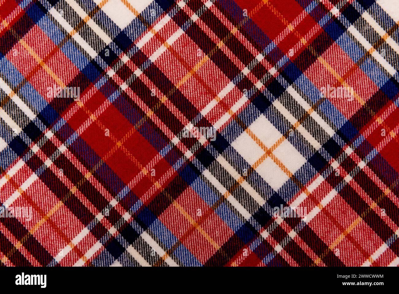 Texture of red checkered fabric. Checkered cotton background Stock ...