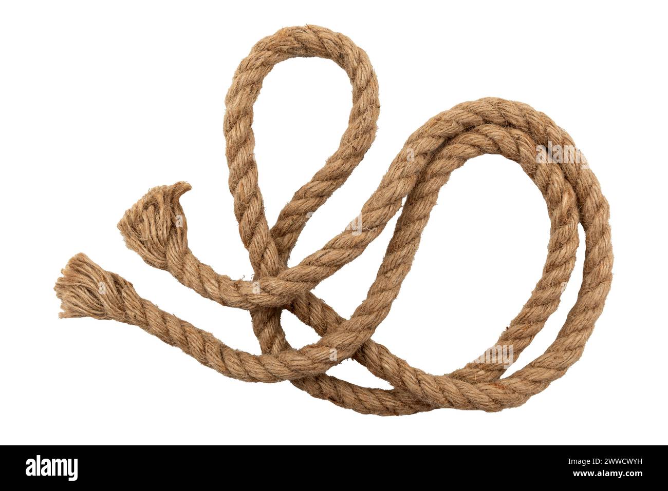 Rope knot pattern brown Cut Out Stock Images & Pictures - Alamy