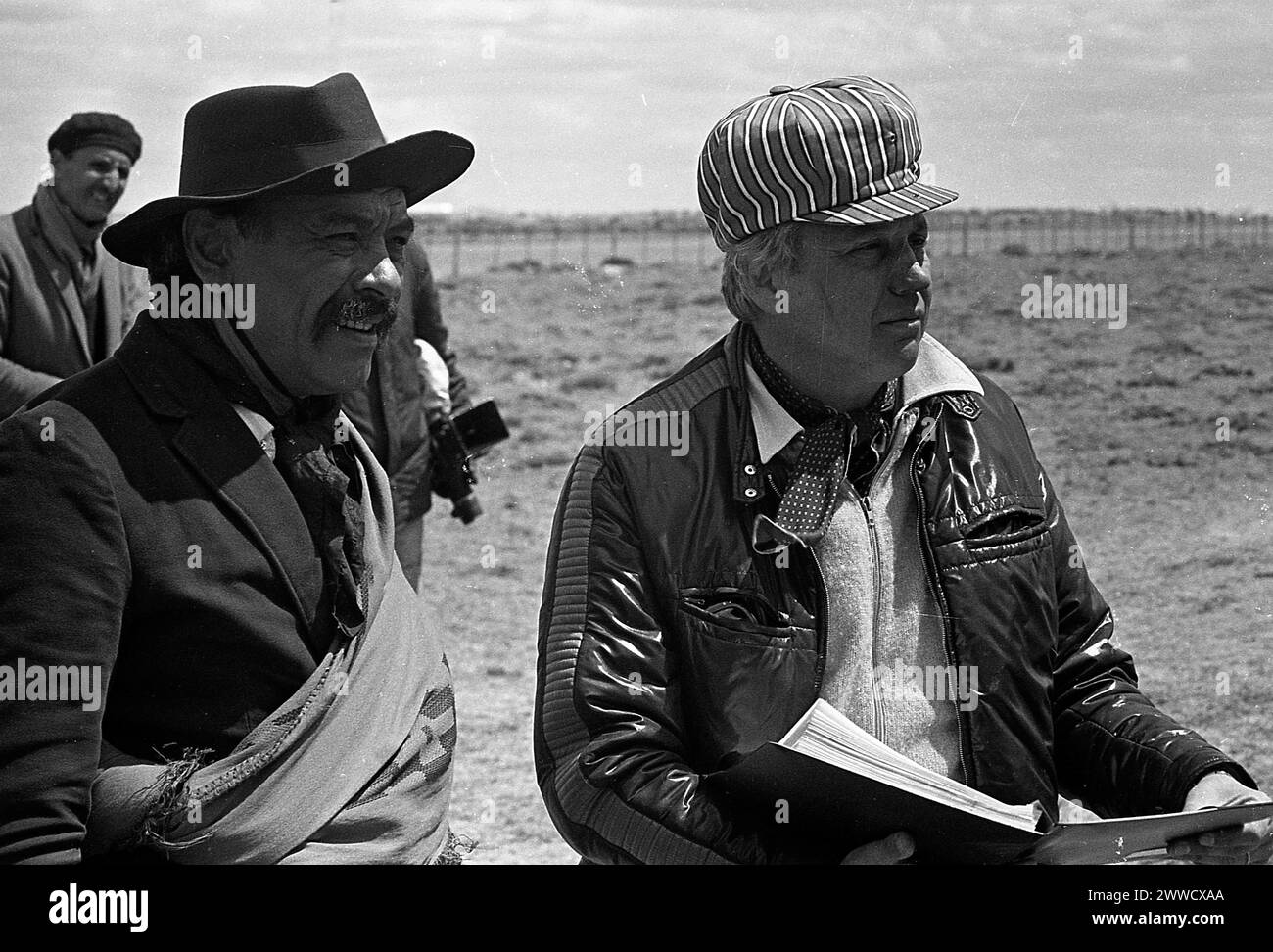 Argentine actor Jorge Villalba and filmmaker Héctor Olivera, during La ...
