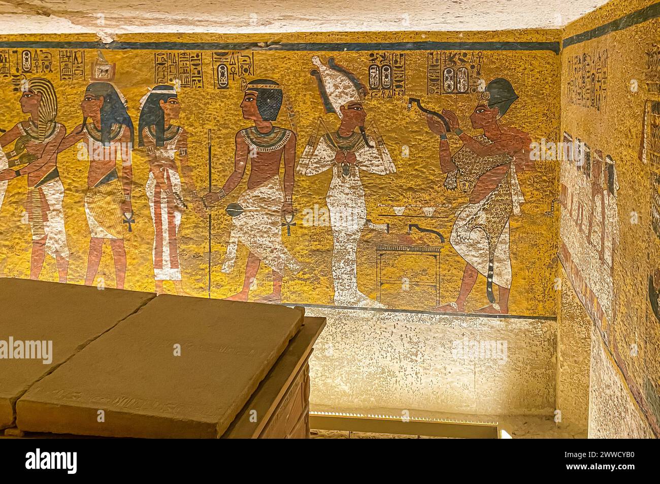 Tomb of Tutankhamun KV62 in the Egyptian Valley of the Kings, in the ...