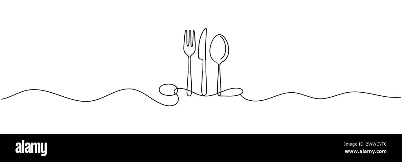 Illustration Of Menu Card Design With Cutlery