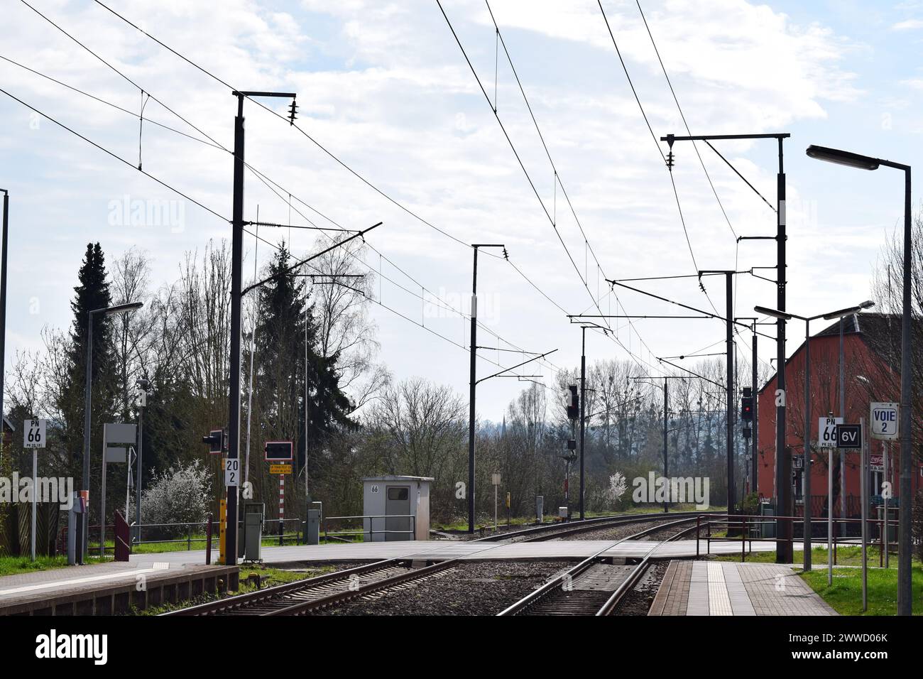 rural station in a small town in Luxembourg Stock Photo - Alamy