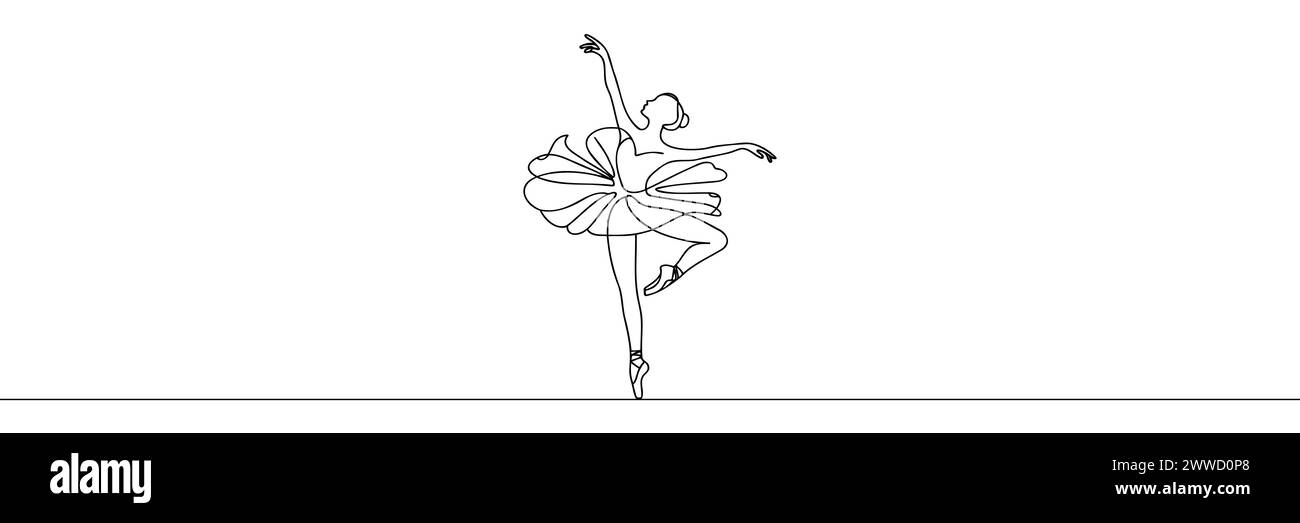 Continuous line ballet hi-res stock photography and images - Alamy