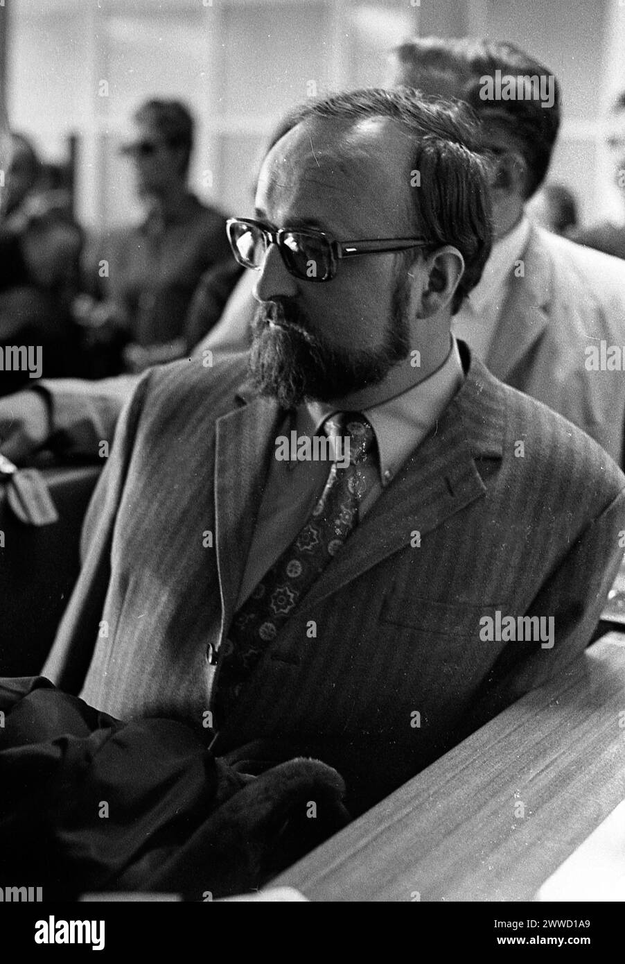 Polish composer Krzysztof Penderecki arrives at Ezeiza Airport, Buenos ...