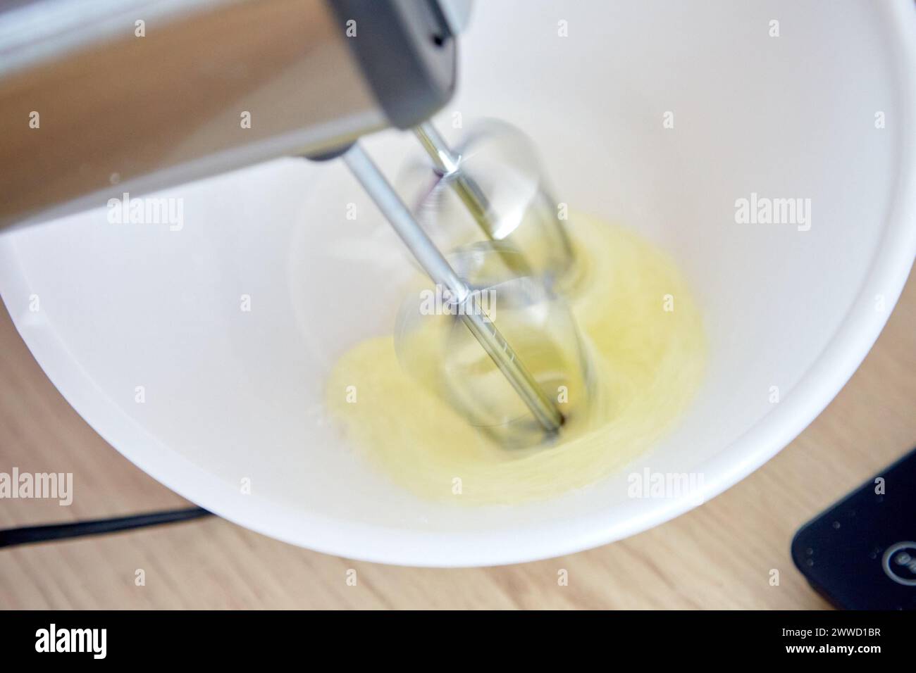 Spinning Blades of an Electric Hand Mixer Stock Photo - Alamy