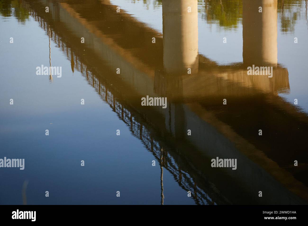 Blue bridge calm cement hi-res stock photography and images - Alamy
