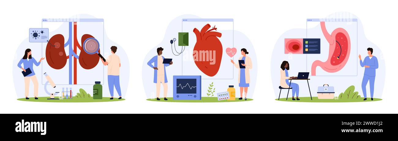 Doctor endoscope isolated medical Stock Vector Images - Alamy