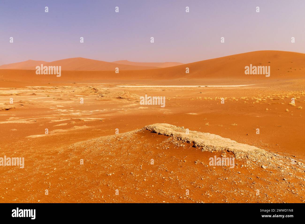 Impression of the massive sanddunes that comprise the Sossusvlei of ...
