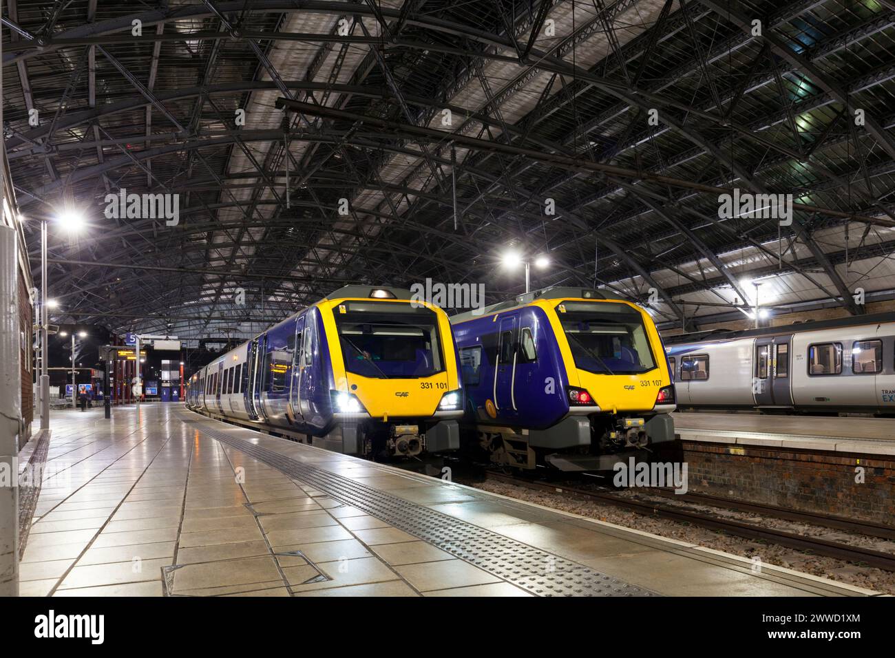 Northern Rail CAF class 331 electric multiple unit train at Liverpool Lime Street railway ...