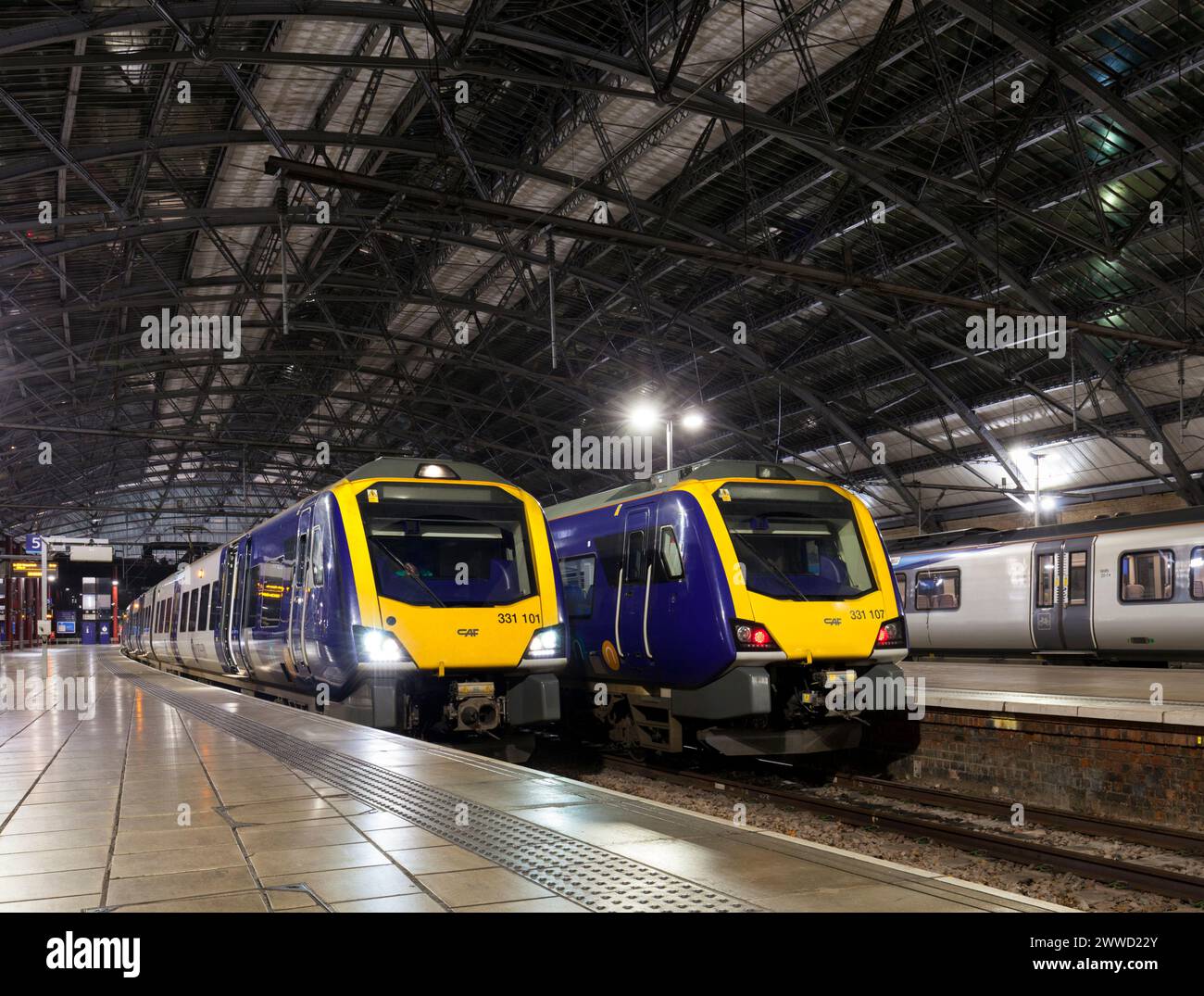 Northern Rail CAF class 331 electric multiple unit train at Liverpool ...