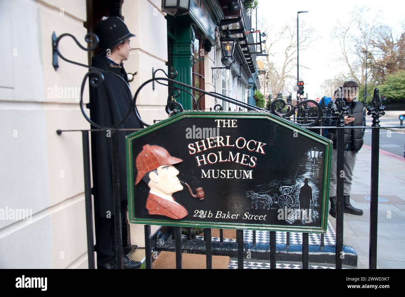 The Sherlock Holmes Museum, Baker Stree, London, UK. The house where ...