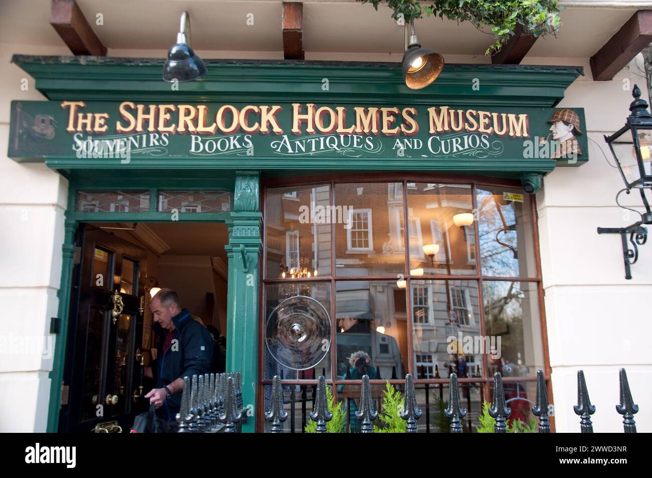 The Sherlock Holmes Museum, Baker Stree, London, UK. The house where ...
