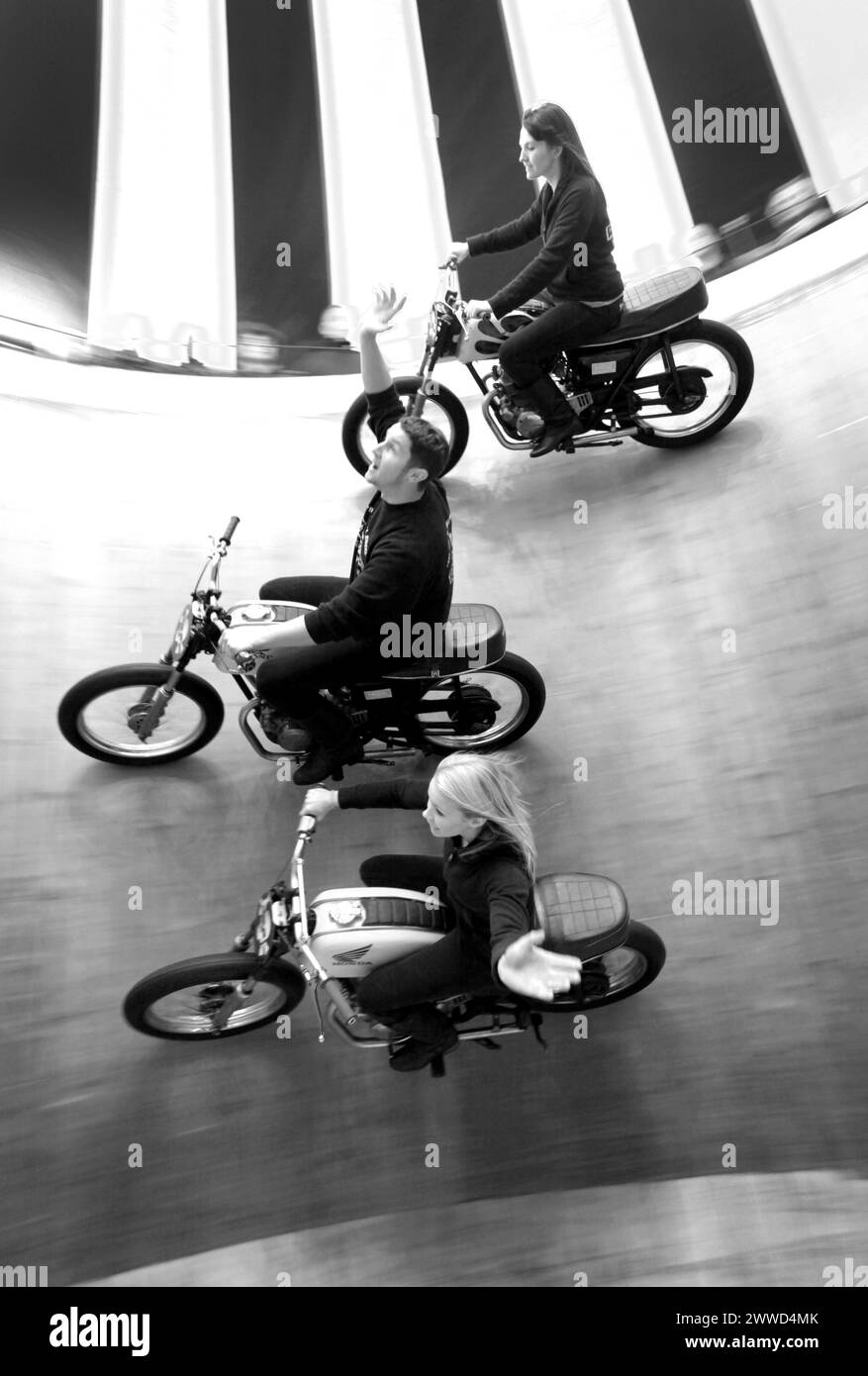 Ken ride motorcycle Black and White Stock Photos & Images - Alamy