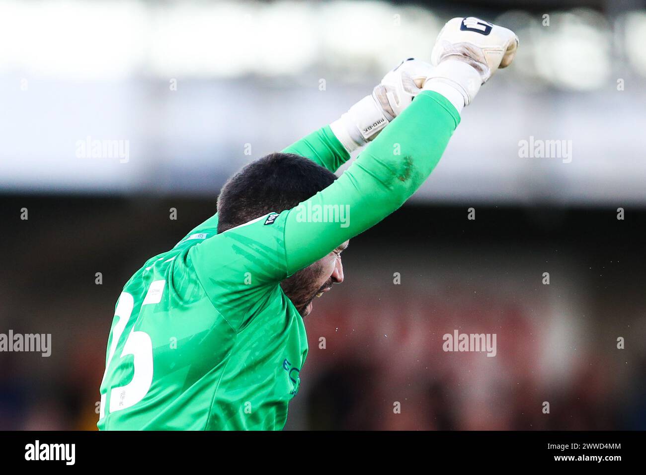 Sutton United's Goalkeeper Steve Arnold celebrates their side's second ...