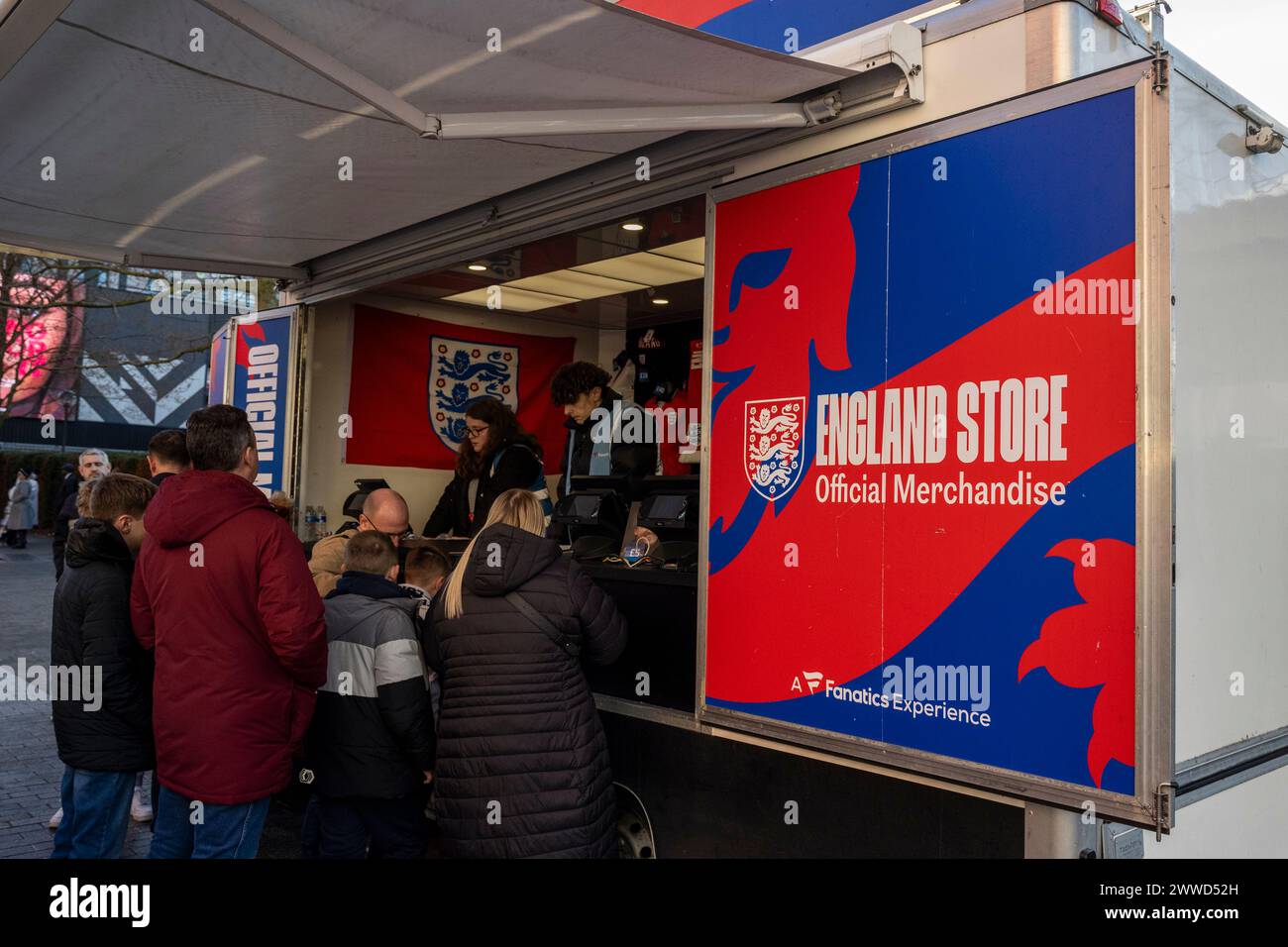 Football supporters stall hi-res stock photography and images - Alamy