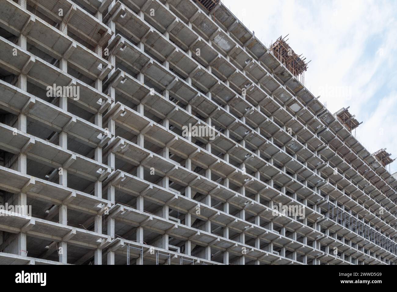 large multi-storey apartment building is under construction Stock Photo ...