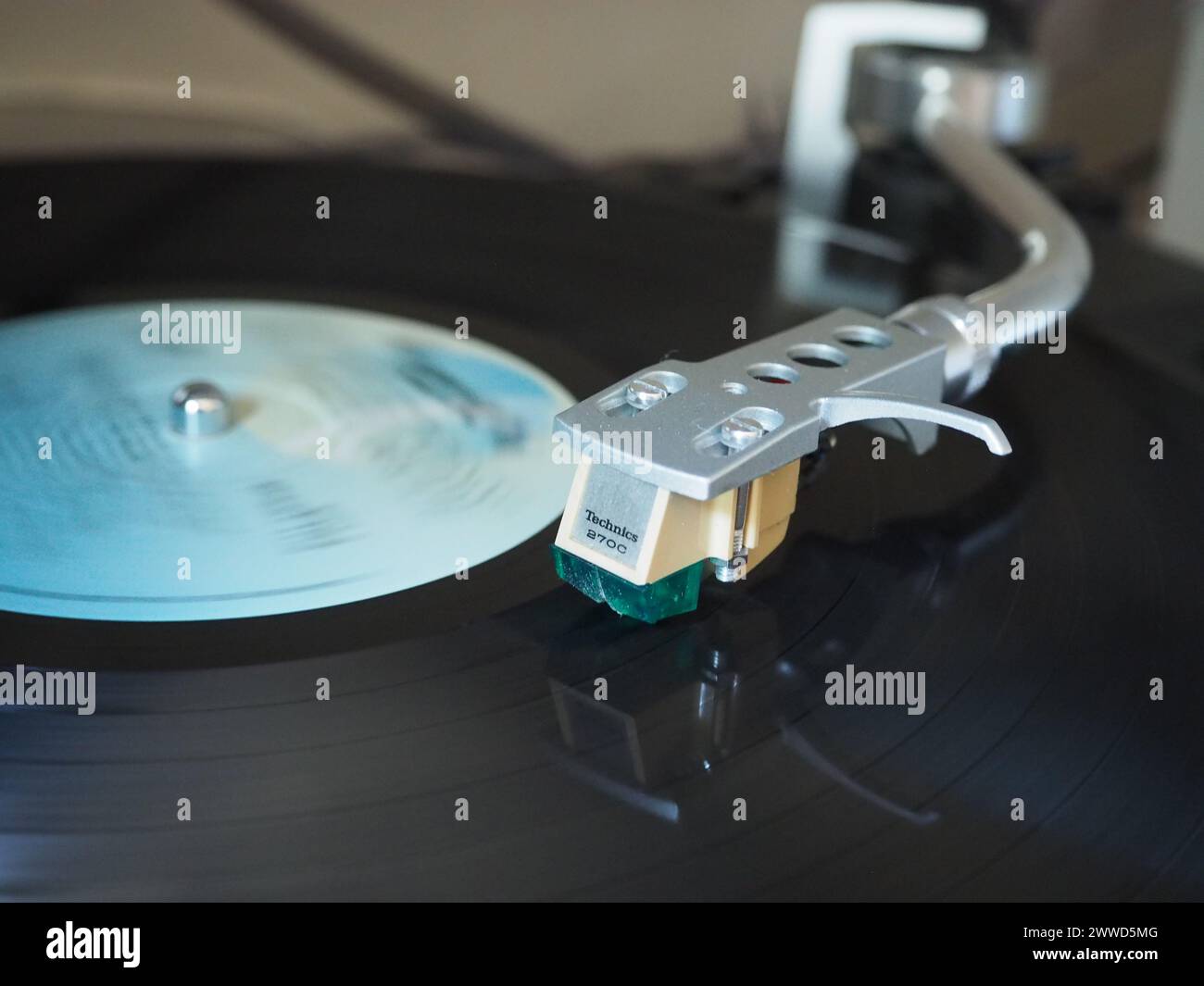 Vinyl Record Player Stock Photo - Alamy