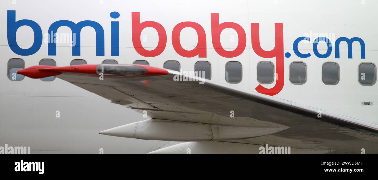 04/05/2012. ..A BMI Baby Boeing 737-300 at East Midlands Airport this ...