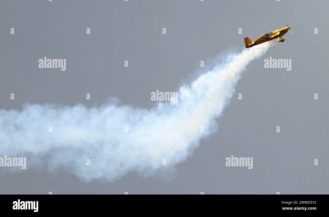 06/05/2012. ..Arobatic plane, G-EXTR, displays to Bank Holiday weekend ...